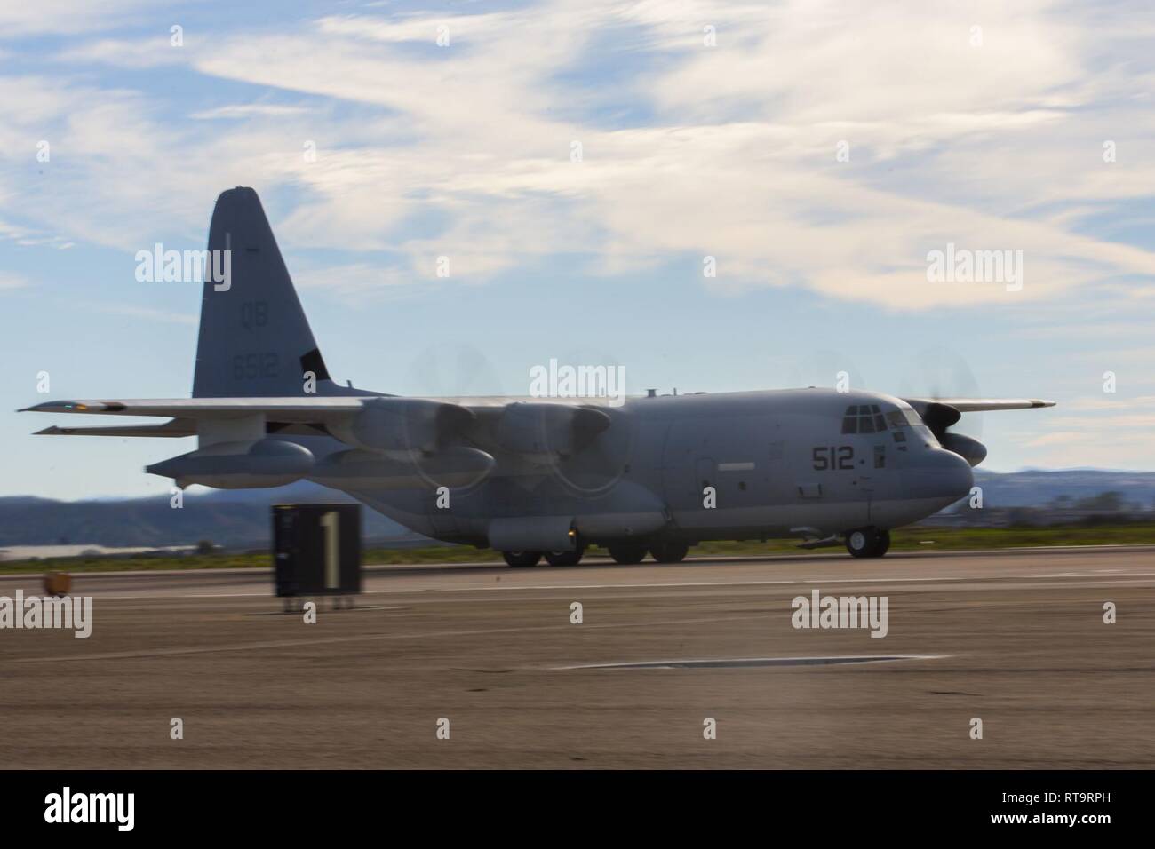 A KC-130J Hercules with Marine Aerial Refueler Transport Squadron (VMGR ...