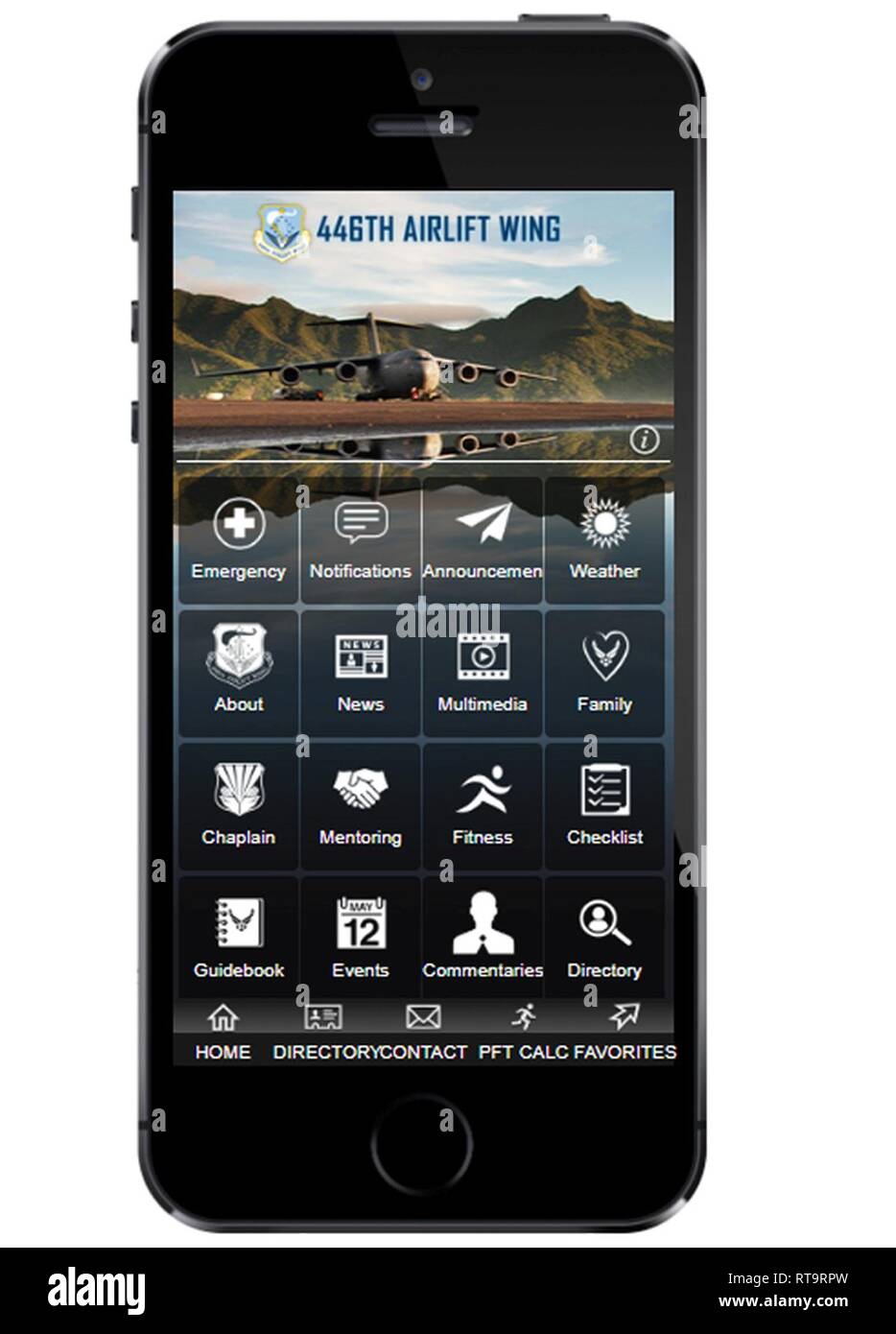 Simulated screen of the new 'Rainier' Wing app Stock Photo - Alamy