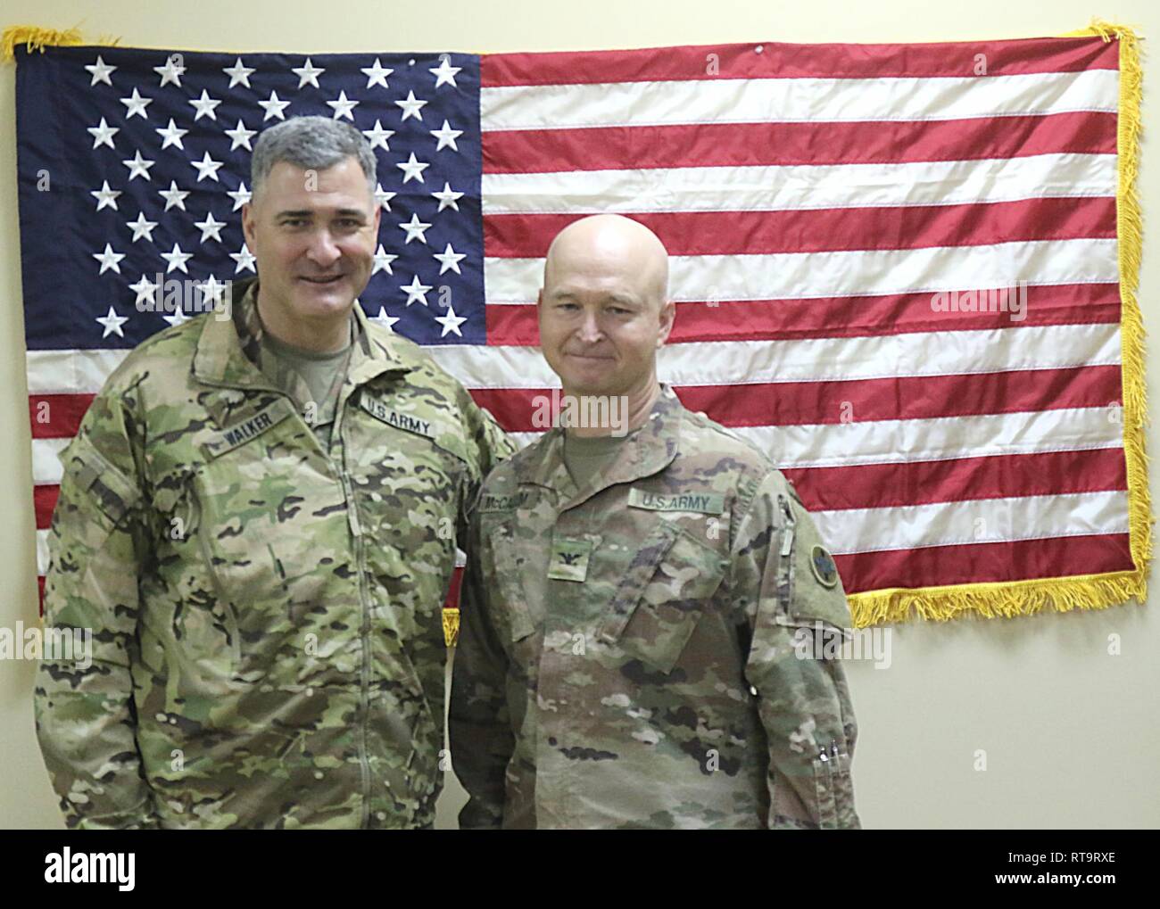 Col. Hugh McCallum and Brig. Gen. Clint Walker, commanding general of ...