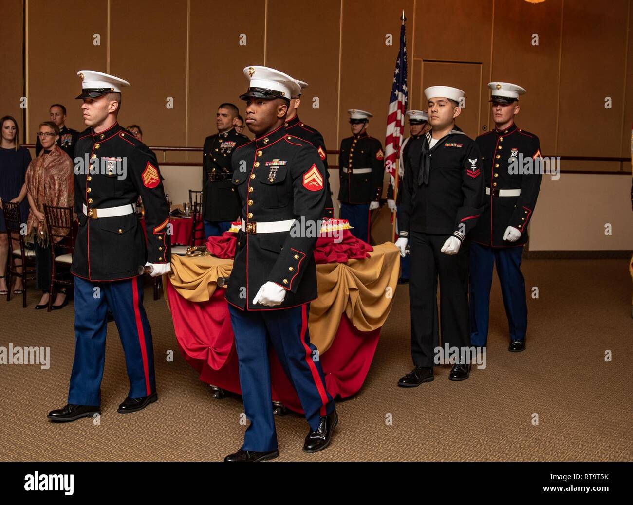 U.S. Marines and Sailor with 1st Marine Division, celebrate the ...