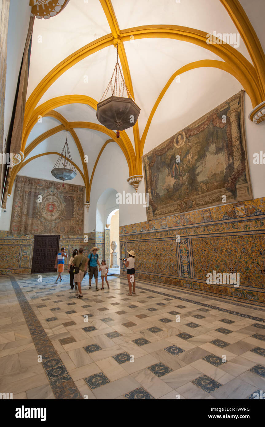 Europe, Spain, Andalucia, Seville, Alcazar de Seville Stock Photo - Alamy