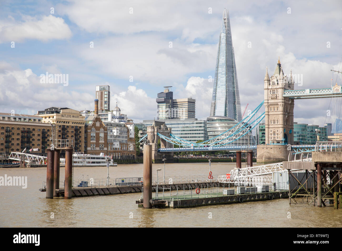 The Shard & Tower Bridge (detail), London, England Stock Photo - Alamy