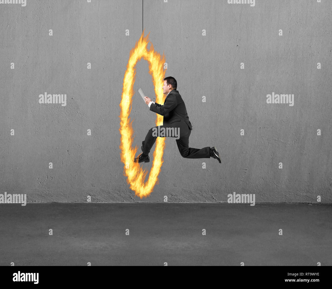 Jumping Through Hoop High Resolution Stock Photography and Images - Alamy