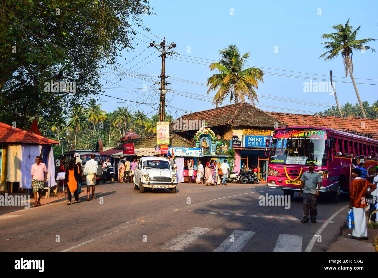 Janardana Swami Temple, Varkala, Kerala, India Stock Photo - Alamy