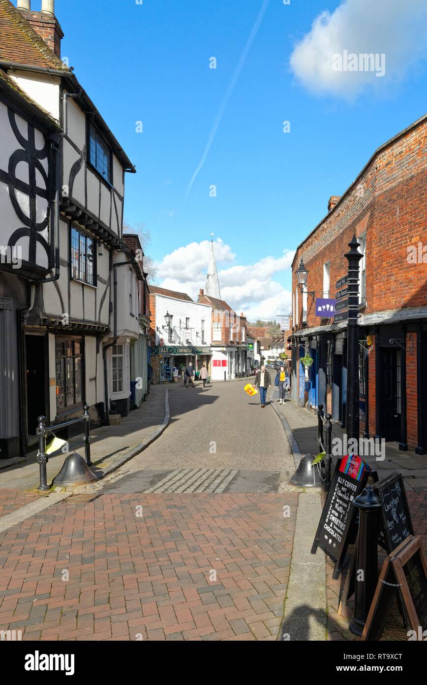 Centre of the market town of Godalming Surrey England UK Stock Photo ...