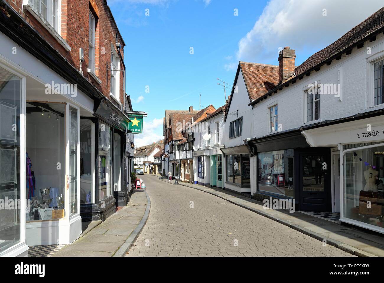 Centre of the market town of Godalming Surrey England UK Stock Photo ...