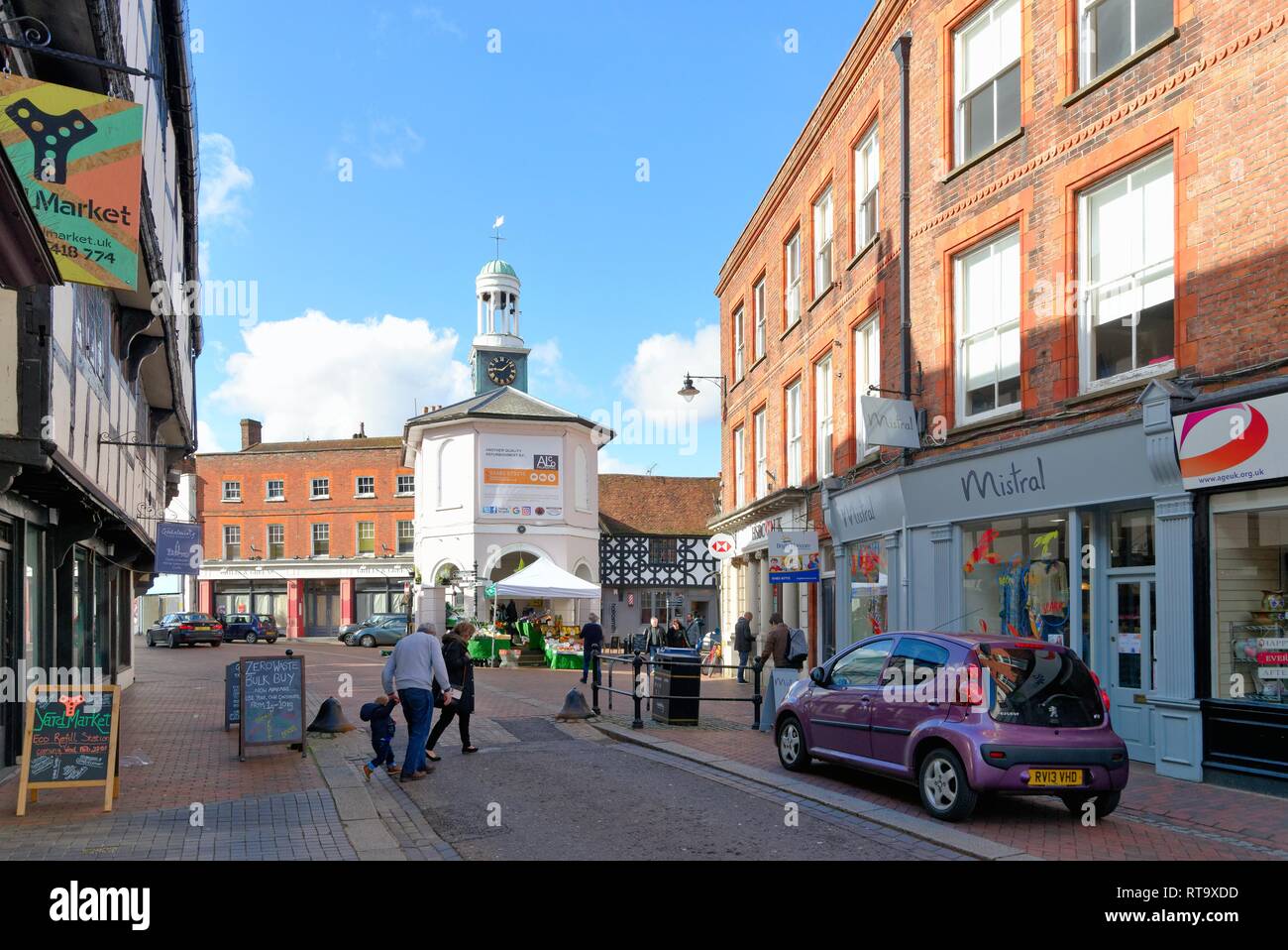 Centre of the market town of Godalming Surrey England UK Stock Photo ...