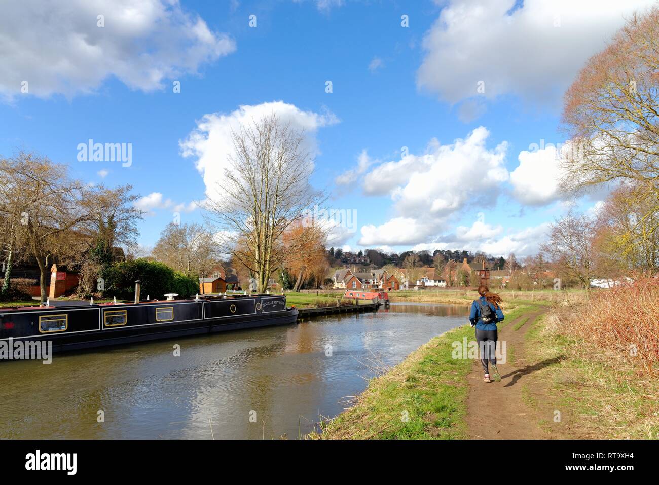 The River Wey navigation at Godalming Surrey England UK Stock Photo - Alamy