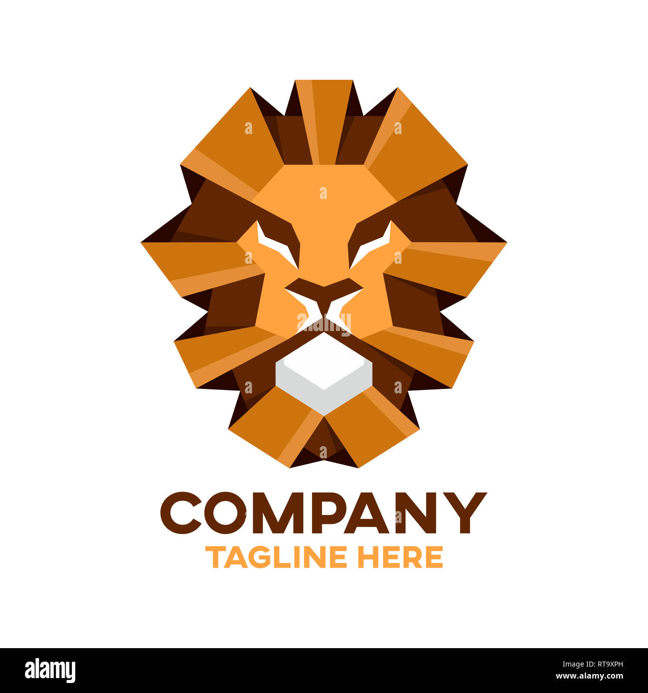 Modern lion logo Stock Photo - Alamy