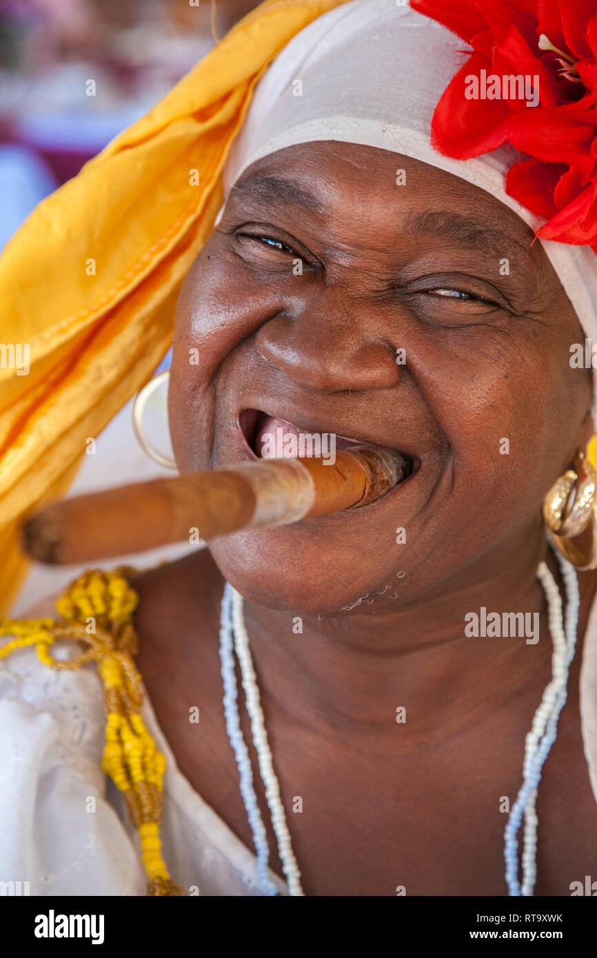Havana, Cuba - 24 January 2013: Portraits of cuban people in ...