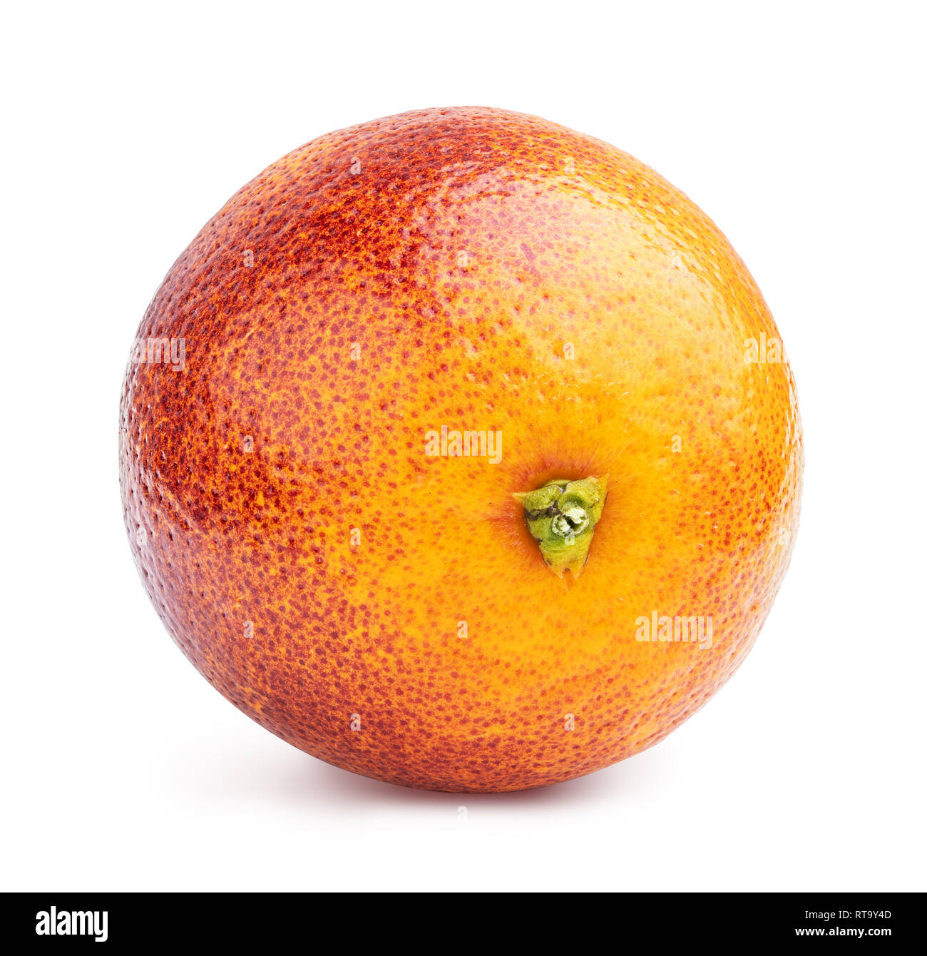 Sicilian bloody orange isolated on white background. Clipping path ...