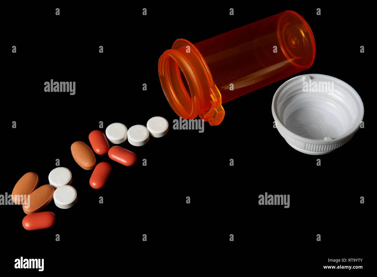 Different medication capsules tablets hi-res stock photography and ...