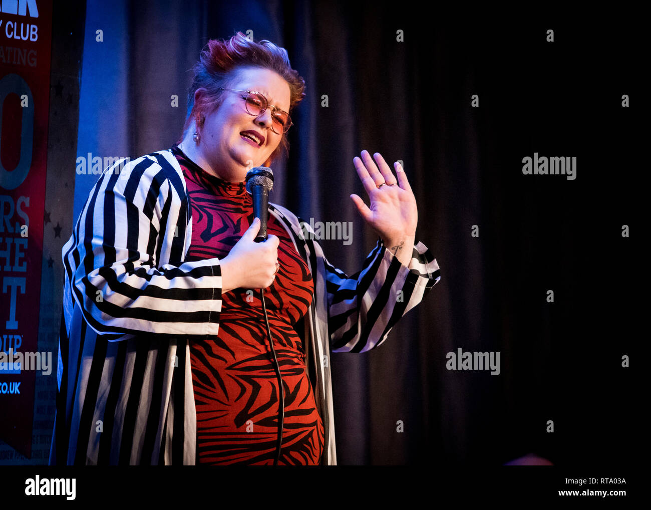 Jayde Adams, Comedian, star of Greatest Day movie, at Joker Comedy Club ...