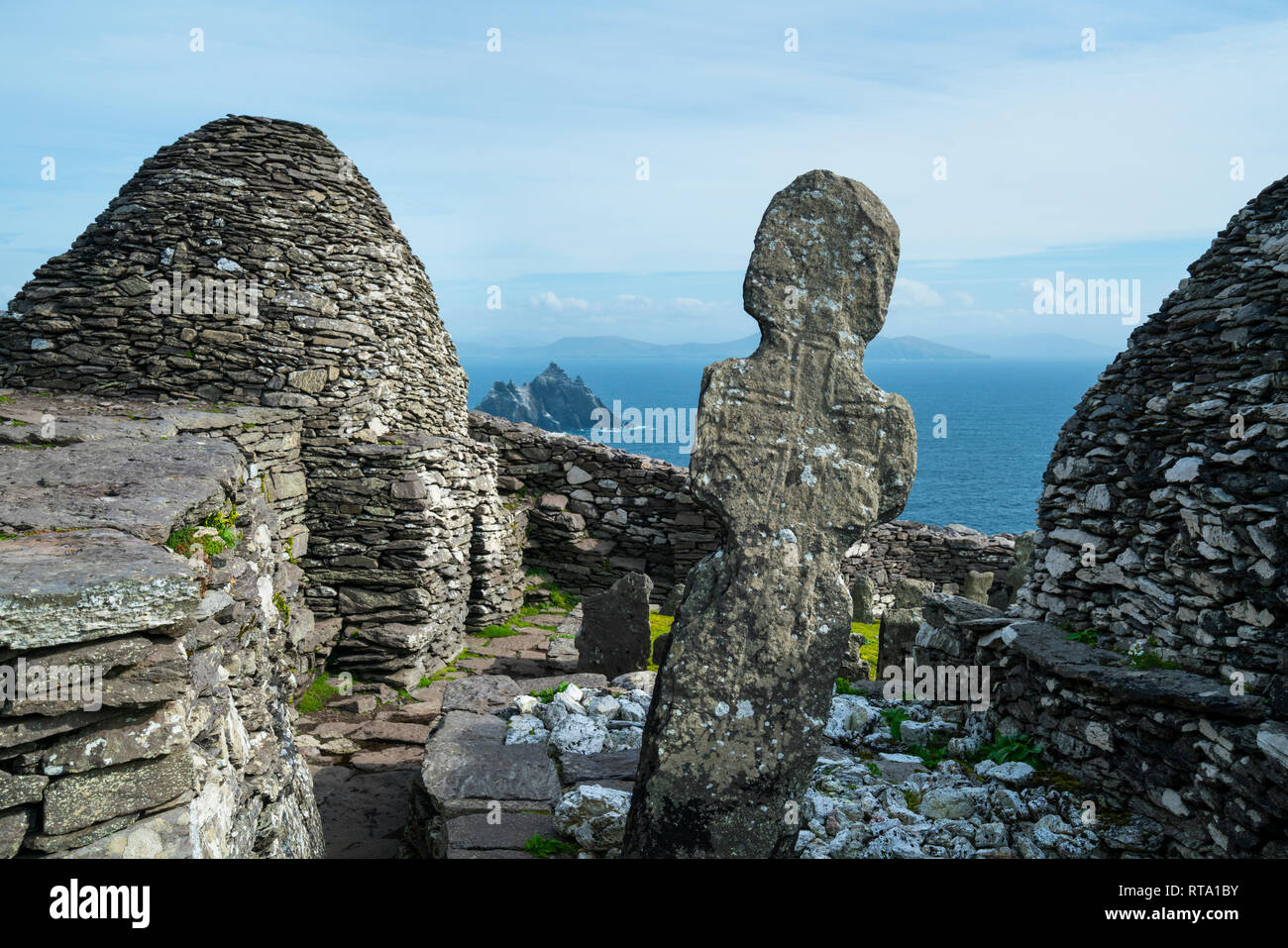Monastery, Skellig Michael, Skellig Islands World Heritage Site, County ...