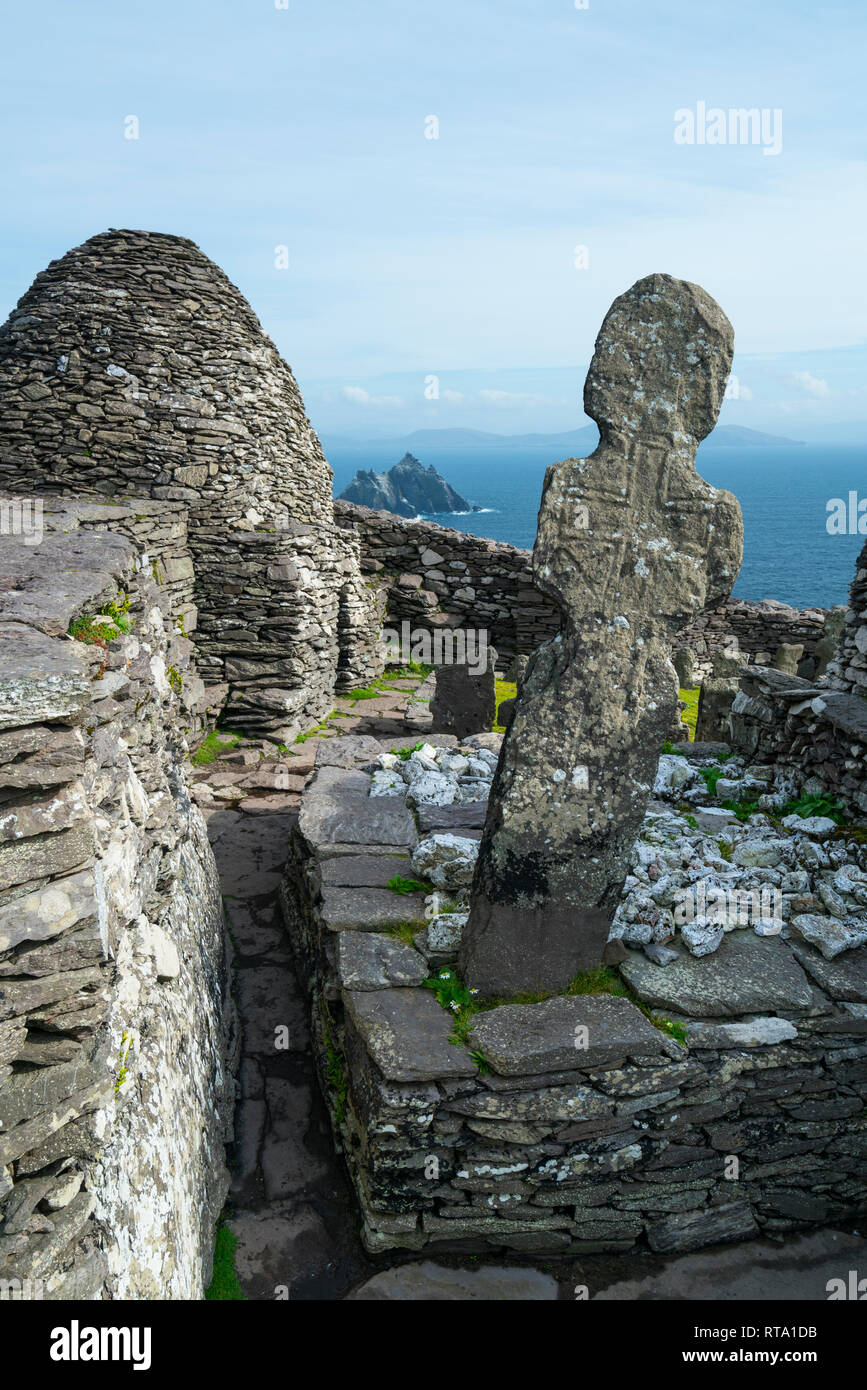 Monastery, Skellig Michael, Skellig Islands World Heritage Site, County ...
