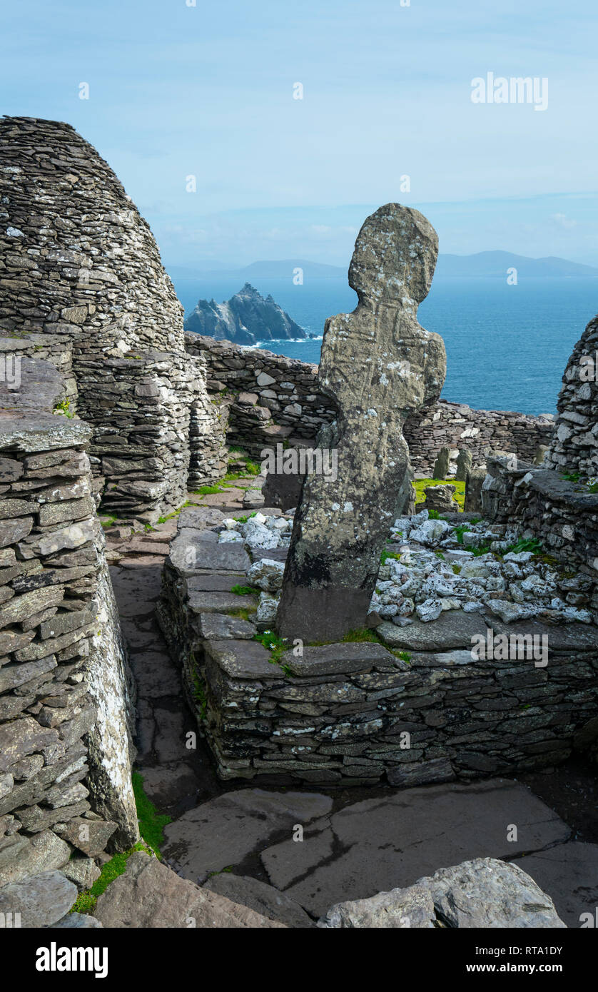Monastery, Skellig Michael, Skellig Islands World Heritage Site, County ...