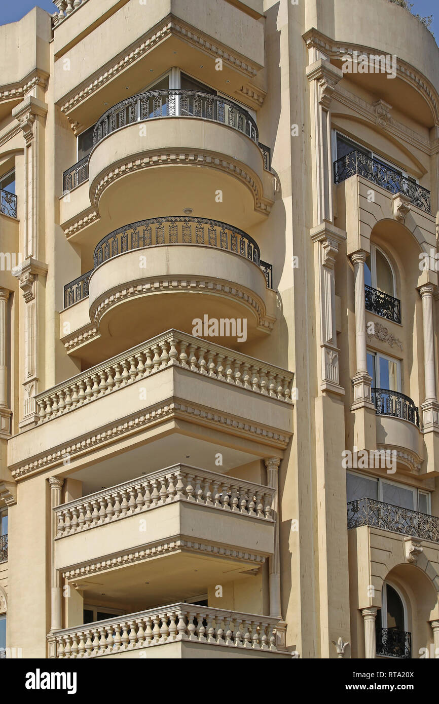 Modern Condo Building Corner in Heliopolis City Cairo Egypt Stock Photo ...