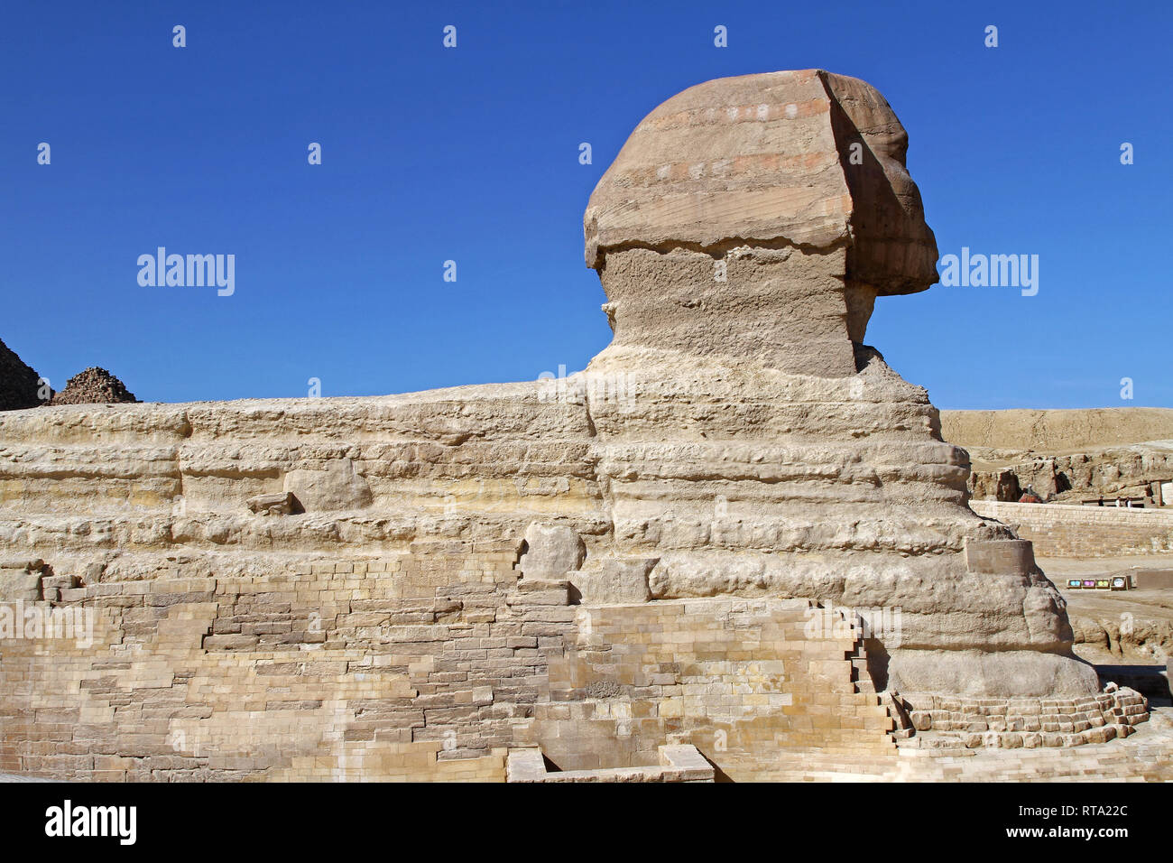 The Great Sphinx of Giza Egypt Profile Stock Photo - Alamy