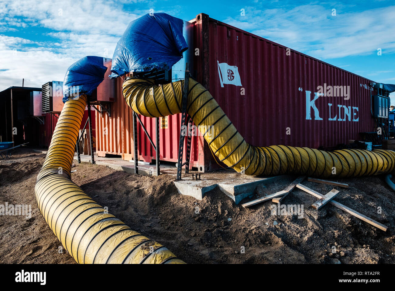 Soon to be coverd by a steel building to aid in esthetics, shipping ...