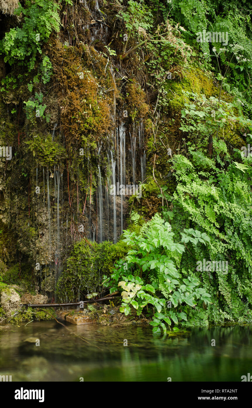 a waterfall near Pont du Loup town Provence France Stock Photo - Alamy
