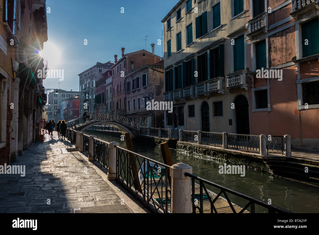 Venice on a Cold Winterday in December off the beaten tourist track ...