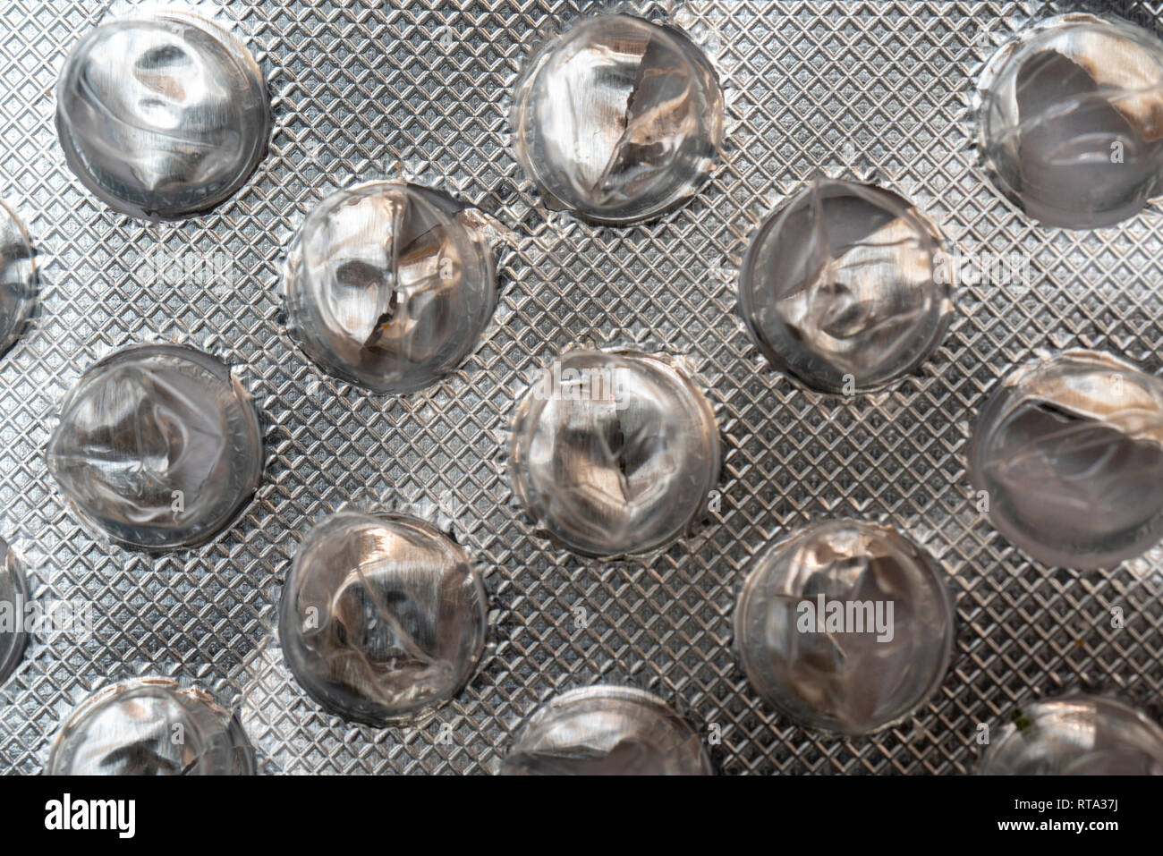 Packaging of tablets is empty Stock Photo - Alamy