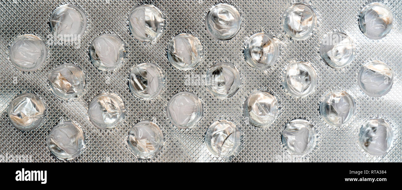 Packaging of tablets is empty Stock Photo - Alamy