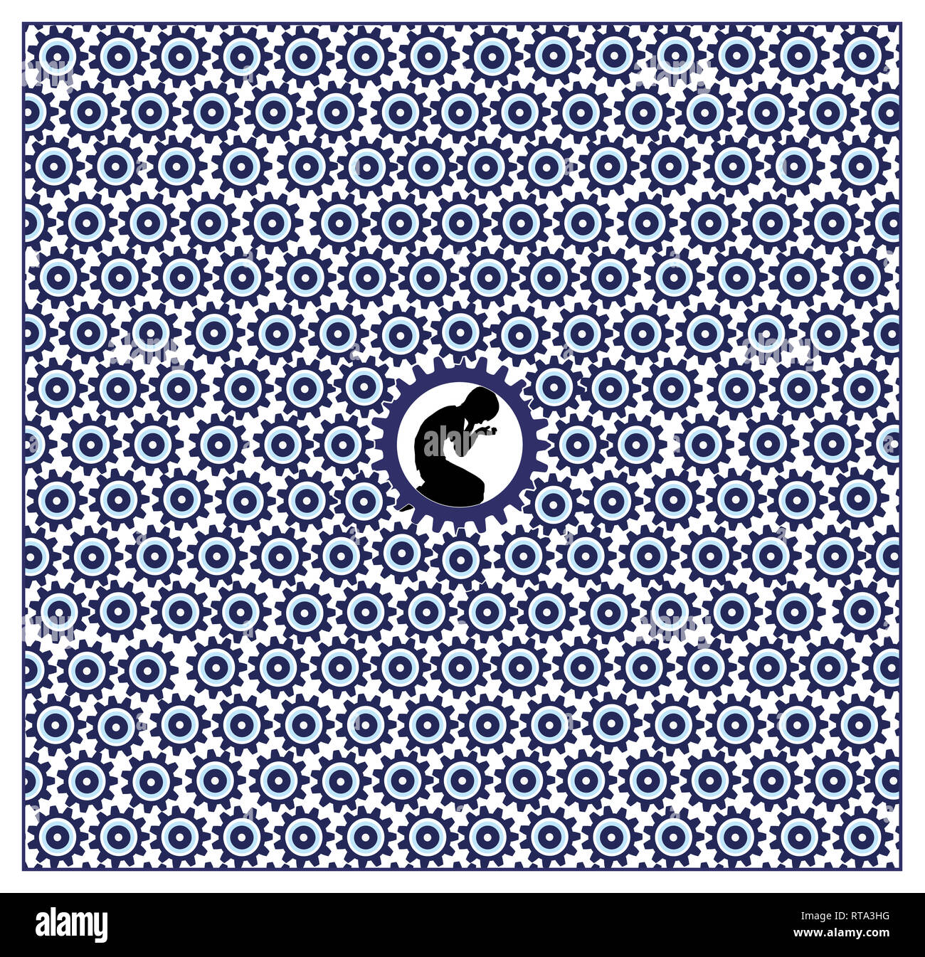 Mental health confusion anxiety Cut Out Stock Images & Pictures - Alamy