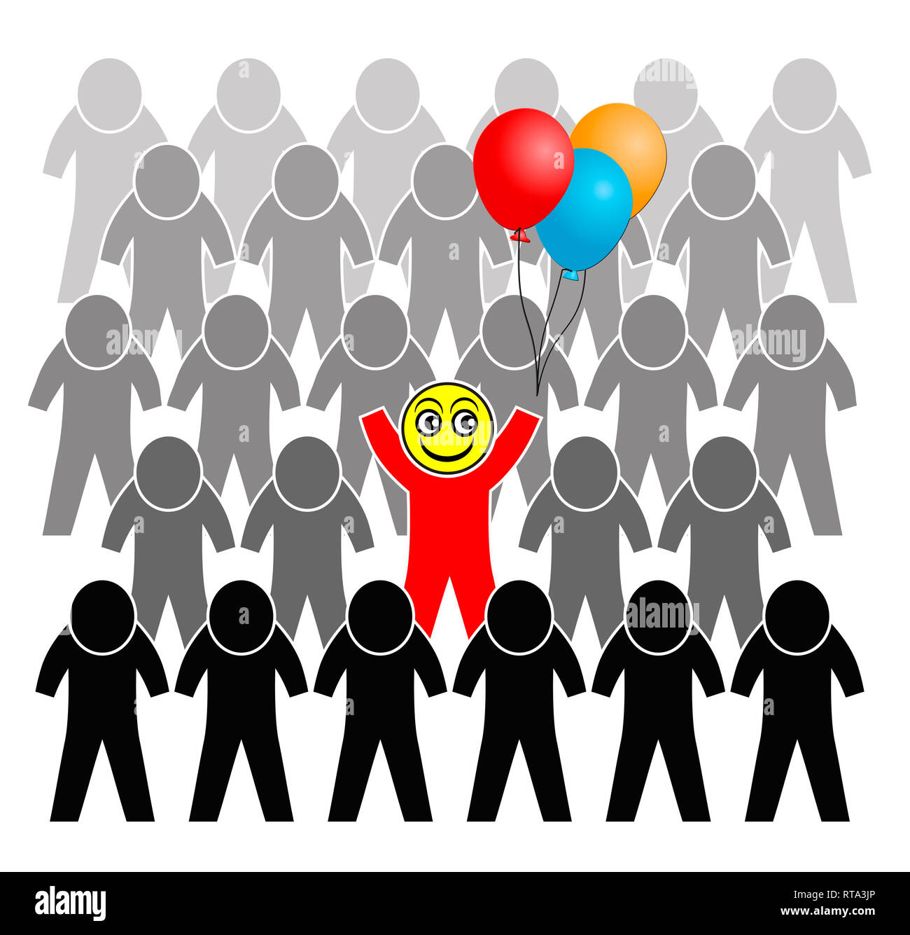 Remain positive thinking despite all the negativity around Stock Photo ...