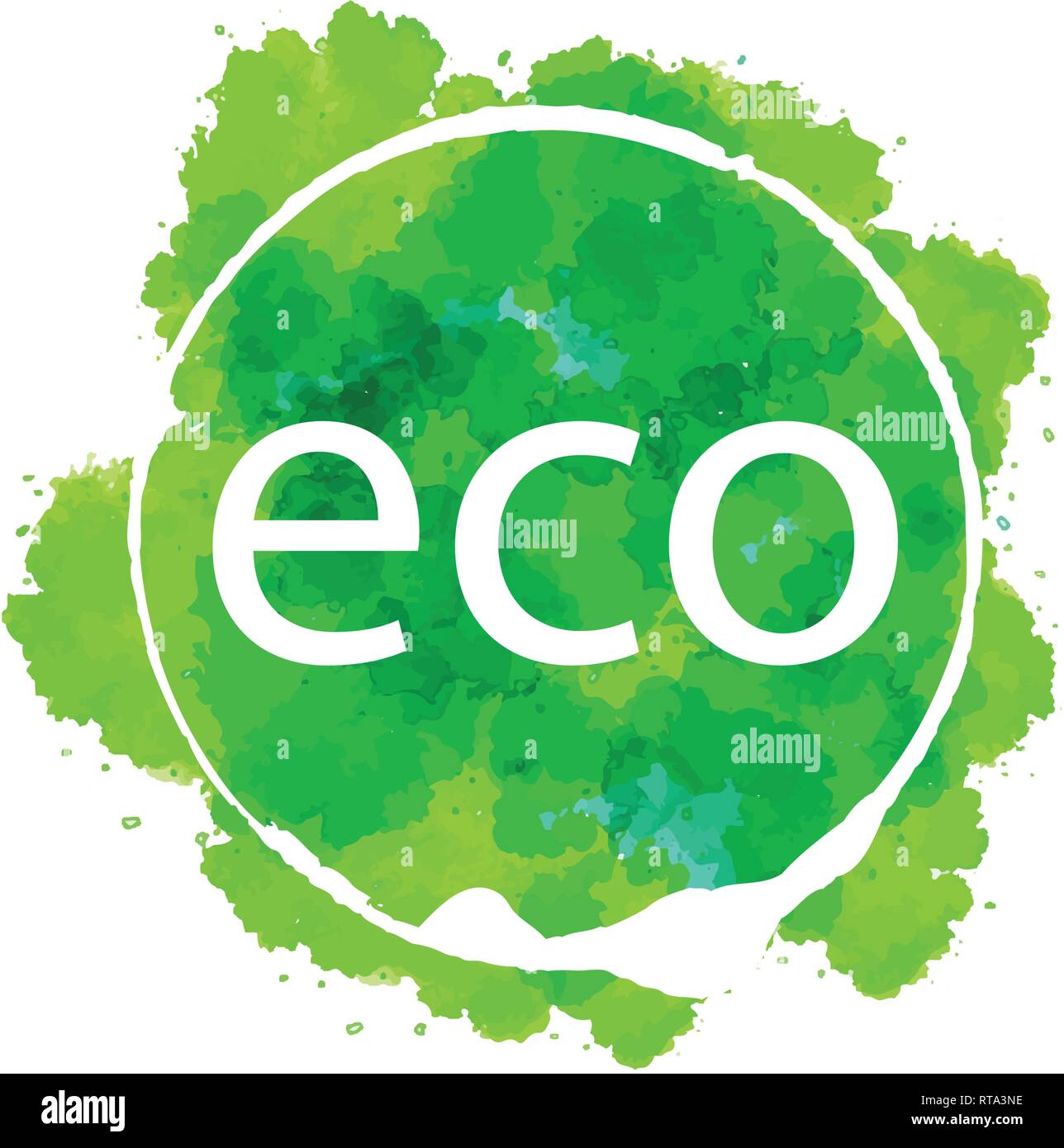 Abstract eco sign. Vector illustration of the icon Stock Vector Image ...