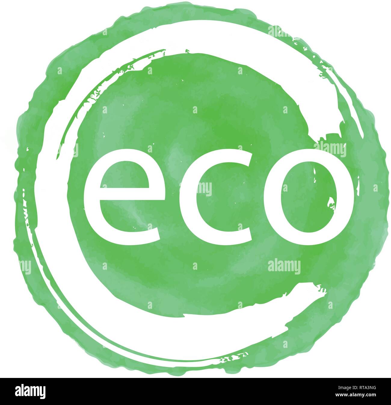 Abstract eco sign. Vector illustration of the icon Stock Vector Image ...