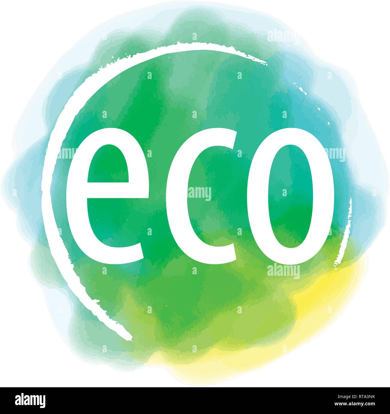 Abstract eco sign. Vector illustration of the icon Stock Vector Image ...