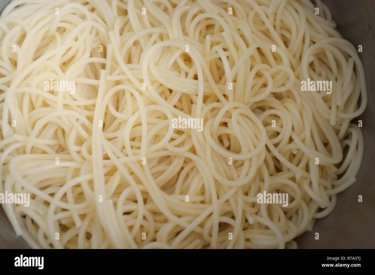 Close up texture of yellow spaghetti for background image Stock Photo ...