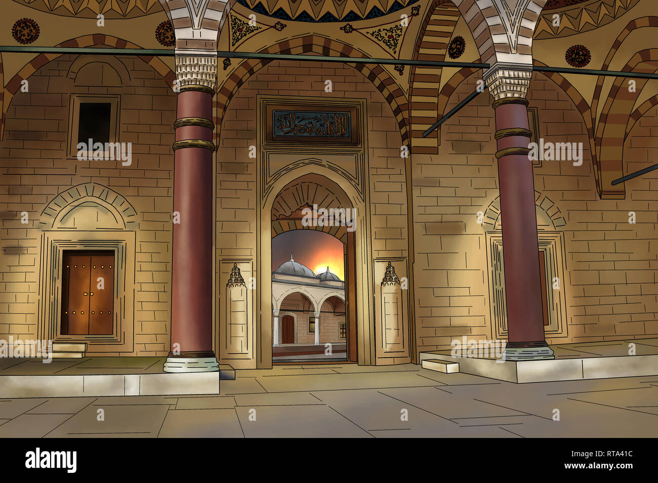 Temple building from middle east history Stock Photo - Alamy