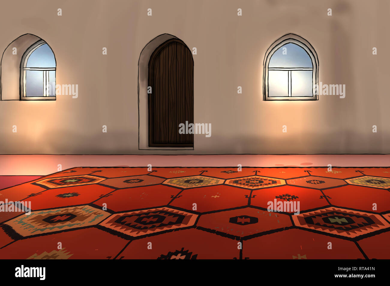 Inside view from middle eastern building Stock Photo - Alamy