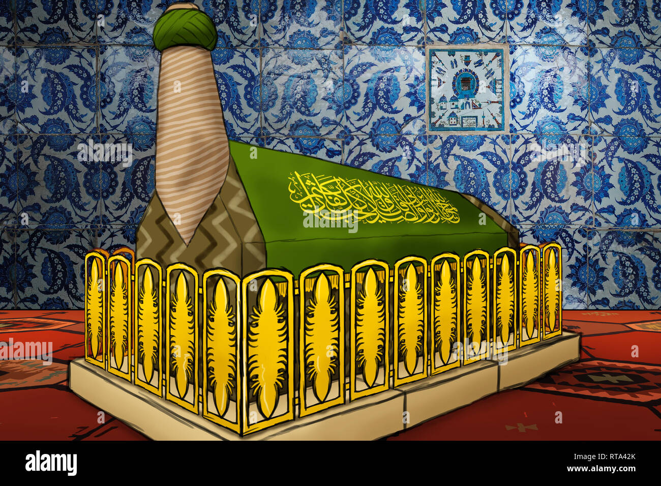 Inside view from middle eastern building Stock Photo - Alamy