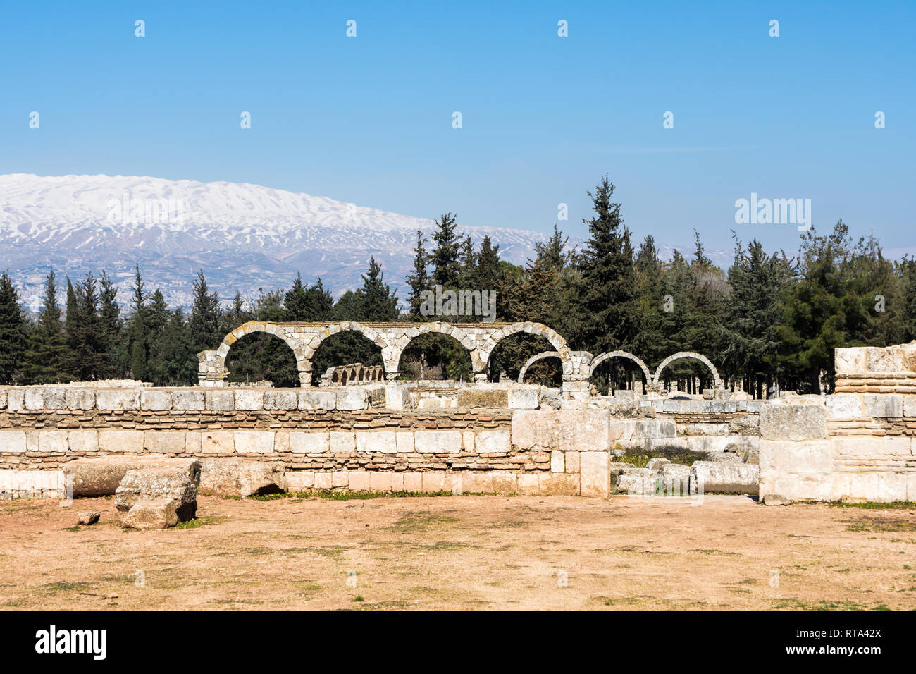 Ruins of 8th Century Umayyad City in Anjar, Lebanon Stock Photo - Alamy