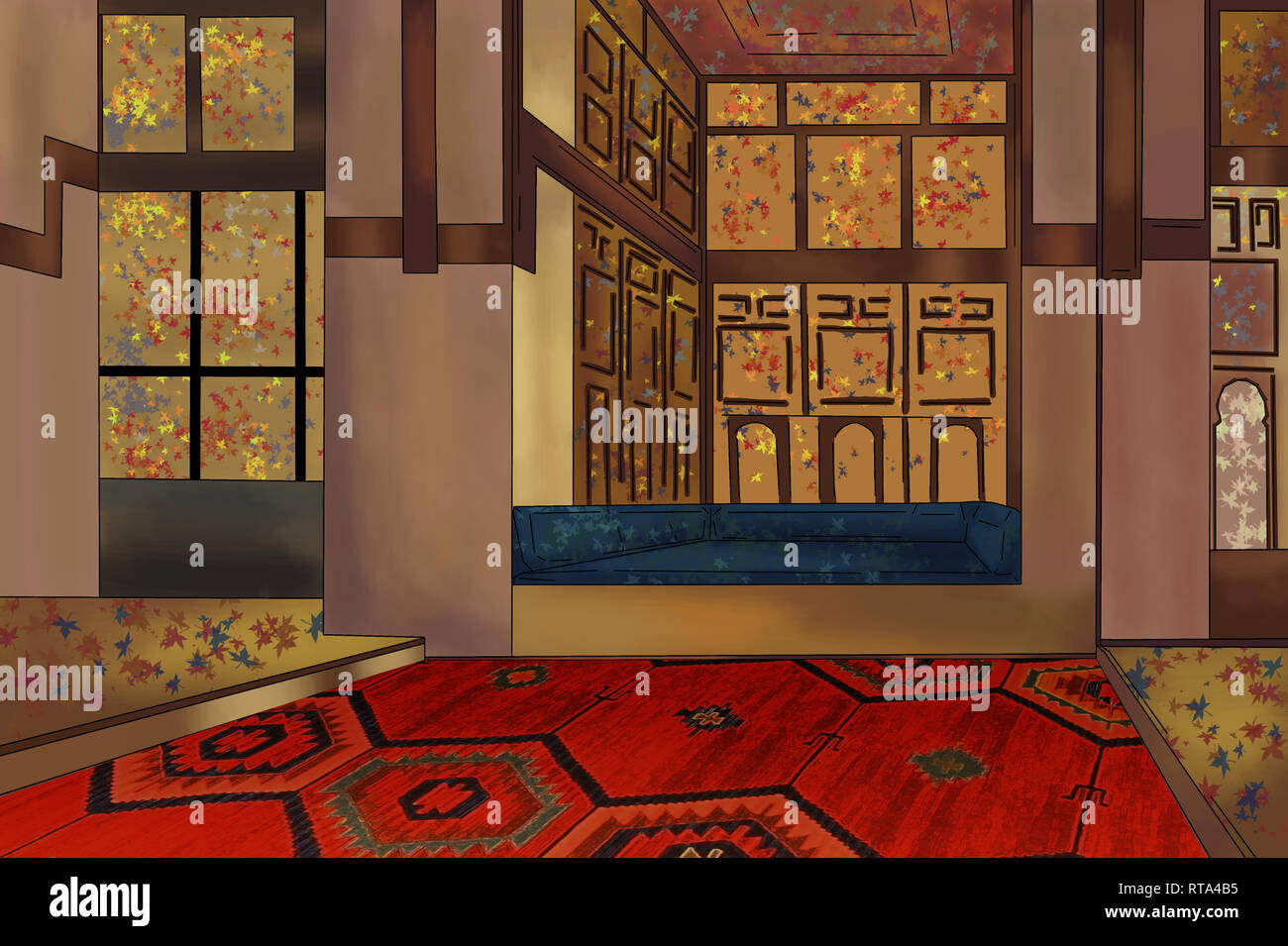 Inside view from middle eastern building Stock Photo - Alamy