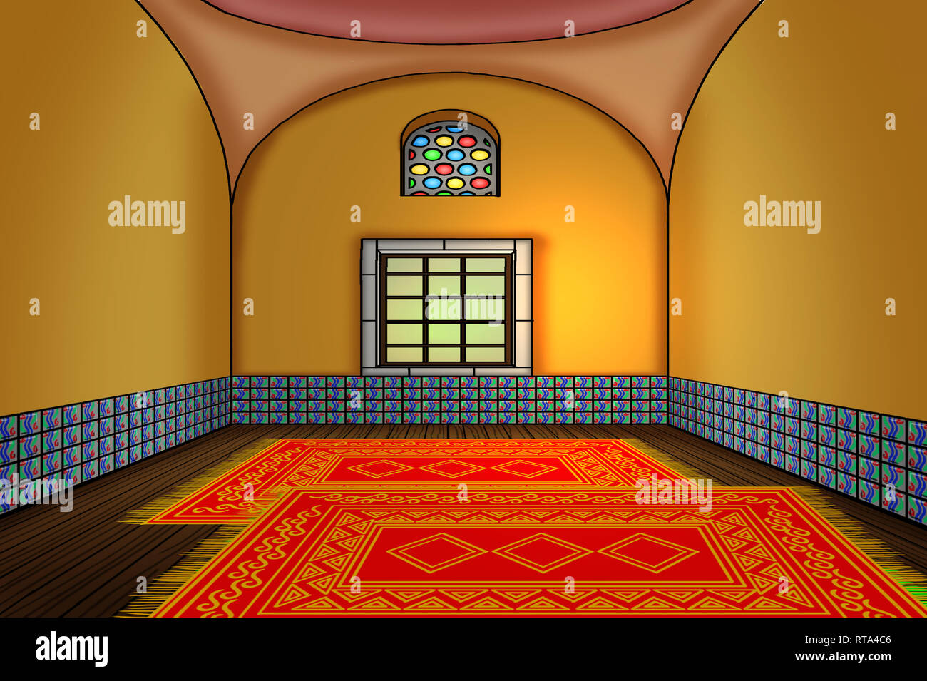 Inside view from middle eastern building Stock Photo - Alamy