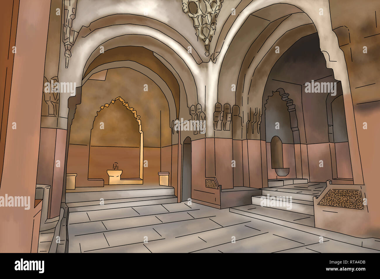 Temple building from middle east history Stock Photo - Alamy