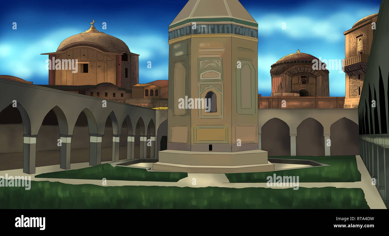 Town and buildings from middle east history Stock Photo - Alamy