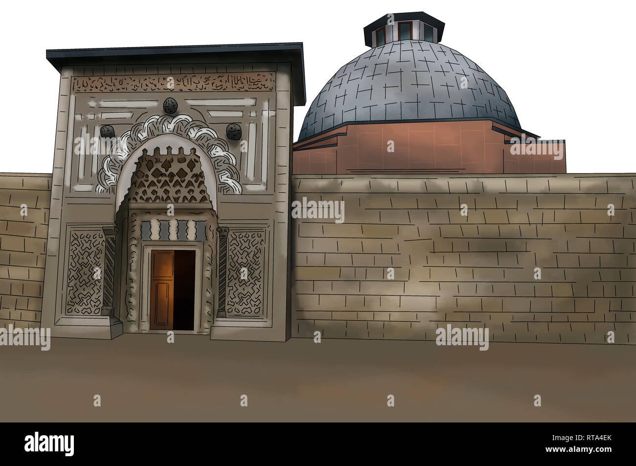 Temple building from middle east history Stock Photo - Alamy
