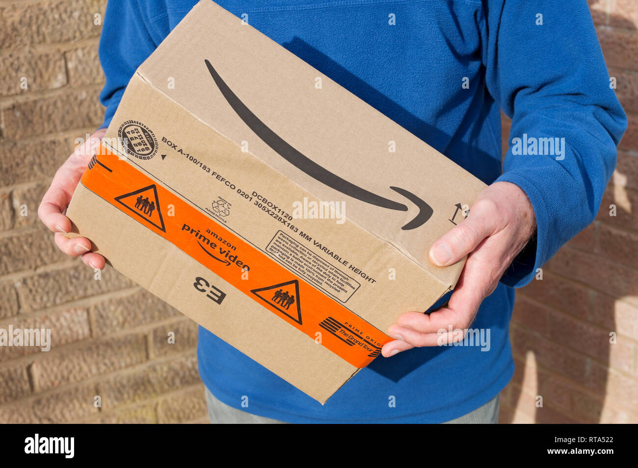 Detail of amazon prime package hi-res stock photography and images - Alamy