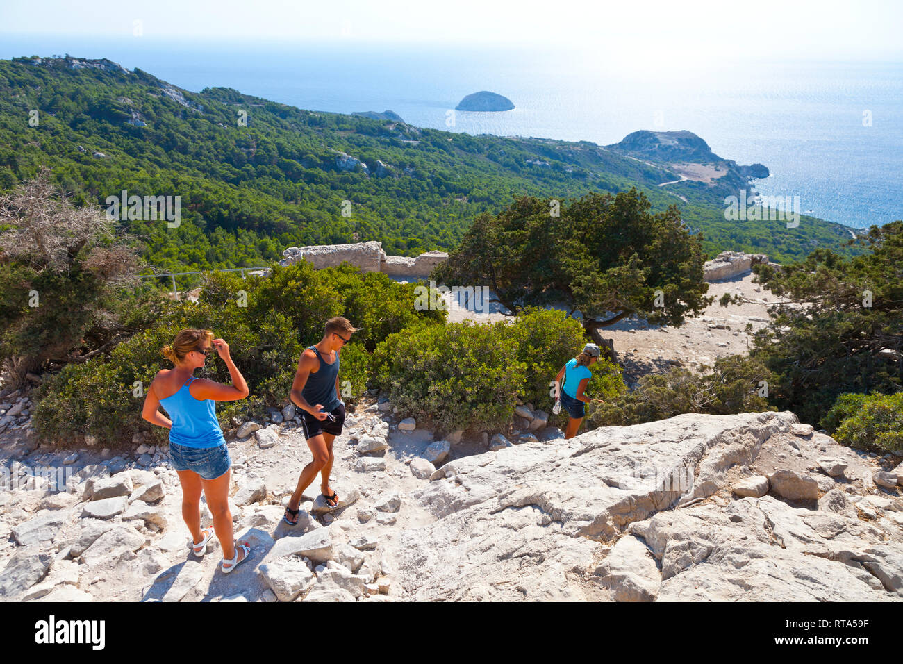 Monolithos Castle. Rhodes Island, The Dodecanese Archipelago, Greece ...