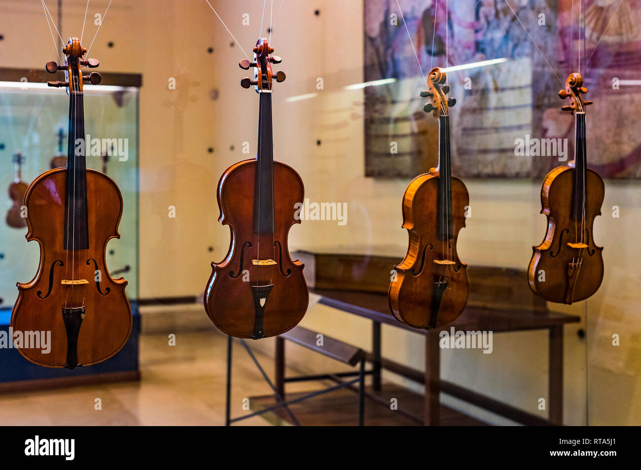 6 JUNE 2018, MILAN, ITALY: Exhibition of musical instruments of Milan ...