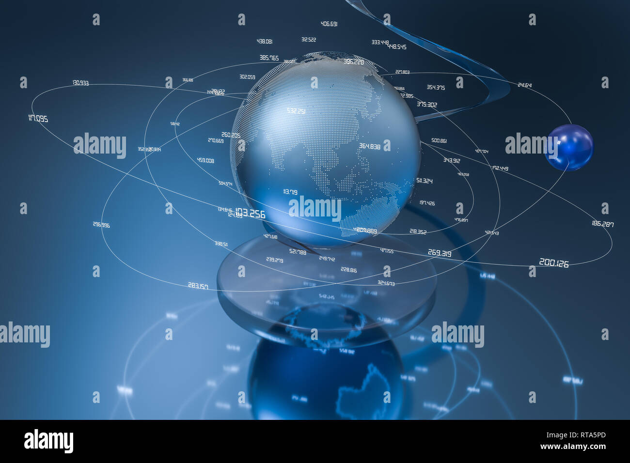 3d rendering, data and earth graphics Stock Photo - Alamy