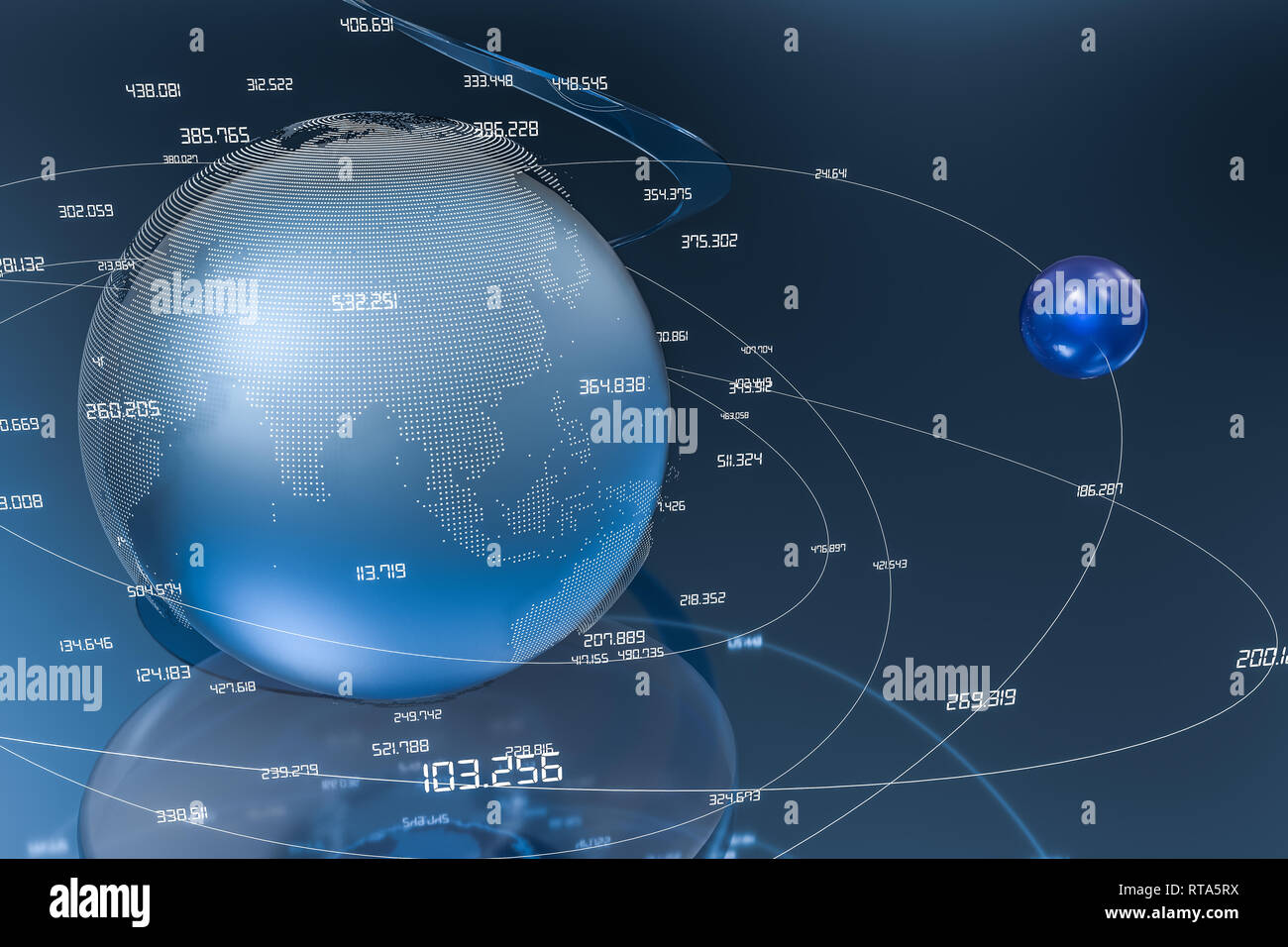 3d rendering, data and earth graphics Stock Photo - Alamy