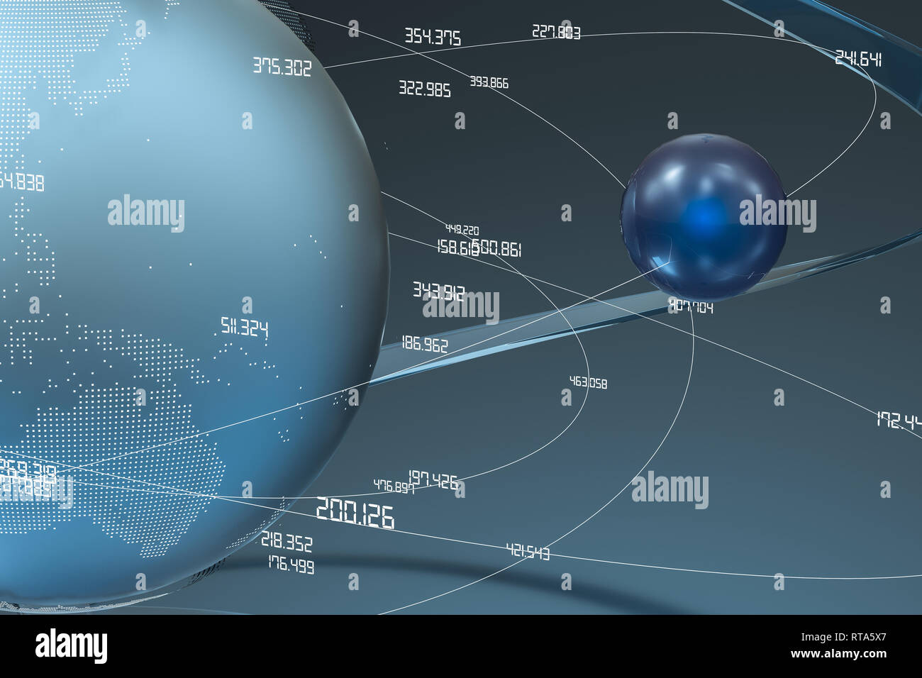 3d rendering, data and earth graphics Stock Photo - Alamy
