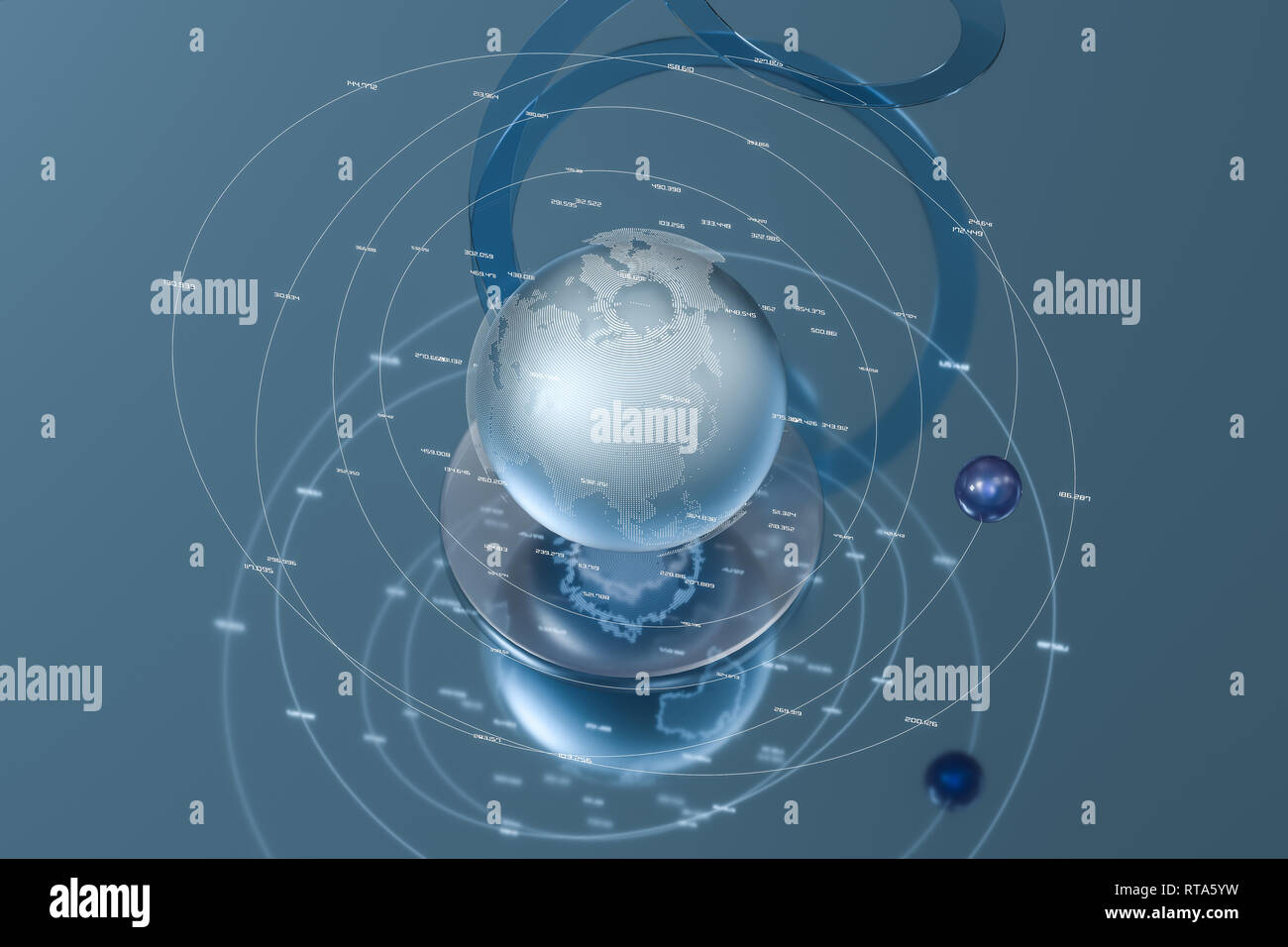 3d rendering, data and earth graphics Stock Photo - Alamy
