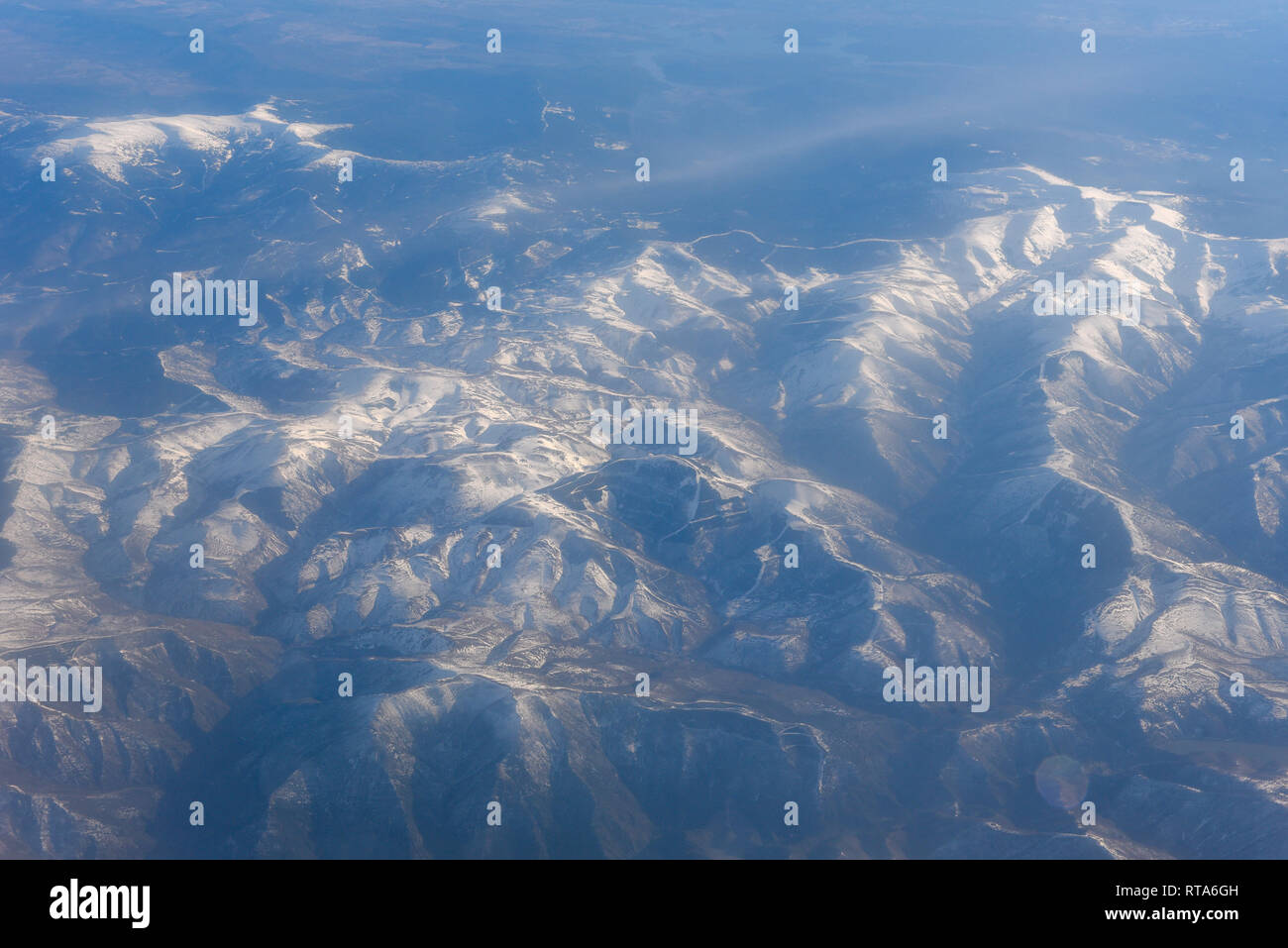 Pyrenees mountains border aerial hi-res stock photography and images ...